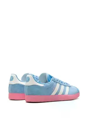 Adidas Gazelle Three-stripe Suede Sneakers - Blue