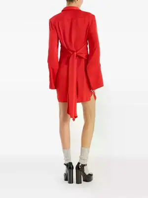 ROTATE BY BIRGER CHRISTENSEN Tie-back Shirt Dress