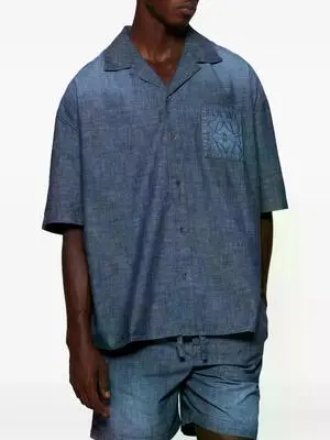 Loewe Embroidered-pocket Short-sleeve Shirt