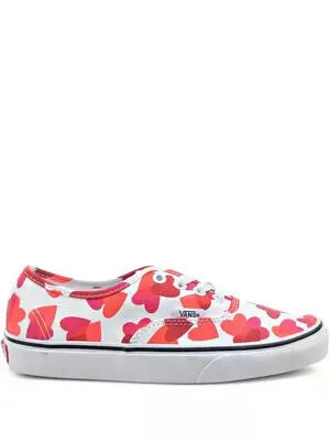 VANS Authentic Heart-print Lace-up Sneakers - White