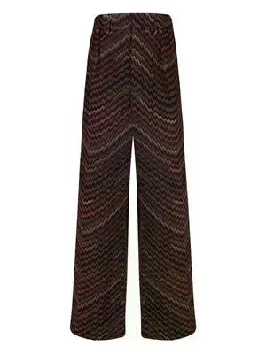 Missoni Zigzag Pattern Trousers - Brown