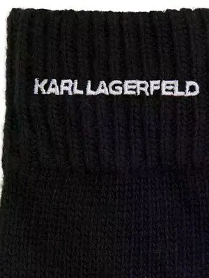 Karl Lagerfeld K/essential Logo Knit Gloves