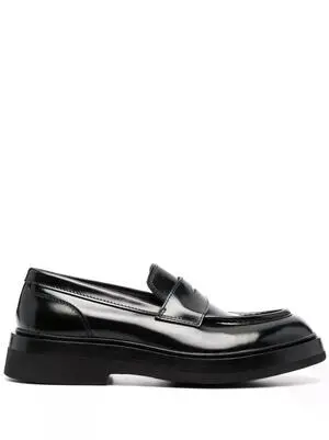 Santoni Patent-finish Leather Loafers