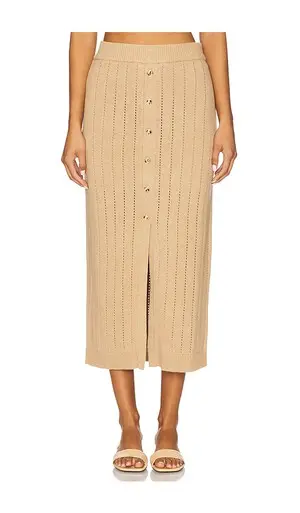 HEVRON Mia Skirt - Tan