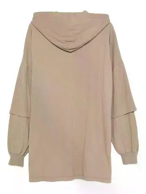 Rick Owens Double-layered Hooded Sweater - Neutrals