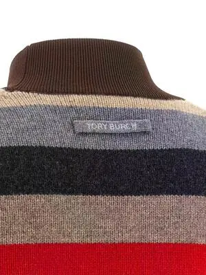 Tory Burch Striped-patter Wool Pullover