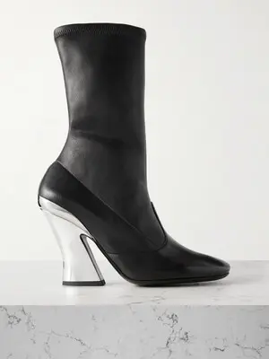 Givenchy Sculptural Heel Stretch-leather Ankle Boots