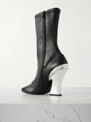 Givenchy Sculptural Heel Stretch-leather Ankle Boots