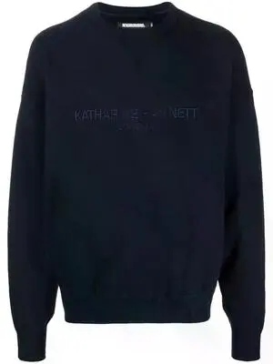NEIGHBORHOOD Embroidered-logo Cotton Sweatshirt - Blue