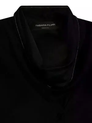 Fabiana Filippi Cowl Neck Button Front Top