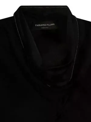Fabiana Filippi Cowl Neck Button Front Top