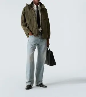 Saint Laurent Technical Raincoat - Green