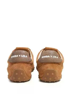 Bimba Y Lola Suede Lace-up Sneakers - Brown