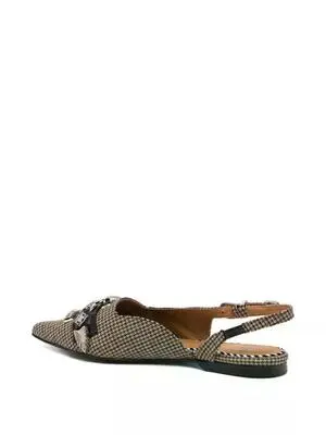 Toga Buckle-embellished Flat Pumps
