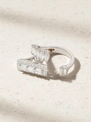 Yeprem 18-karat White Gold Diamond Ring - Silver