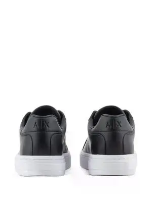 Armani Exchange Leather Logo Sneakers