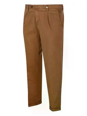 MYTHS Pleated Cuffed Straight Leg Trousers
