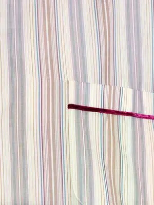 Etro Striped Velvet Trimmed Shirt
