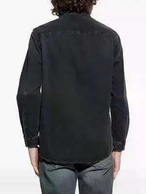 DIESEL® D-simply Embroidered Denim Shirt - Black