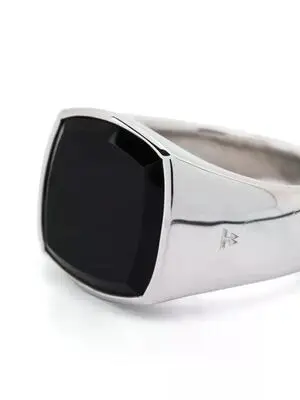 Tom Wood Cushion Polished Onyx Ring