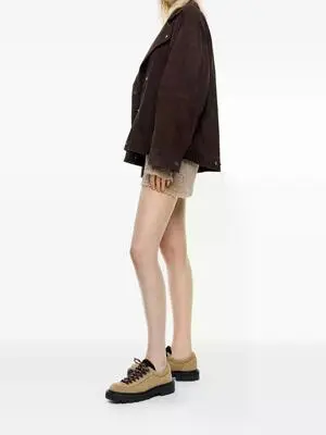 Bimba Y Lola Suede Double-breasted Jacket