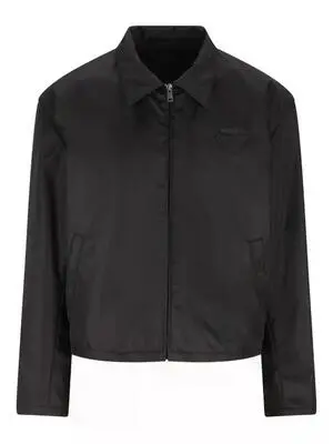 Prada Logo-plaque Cropped Jacket