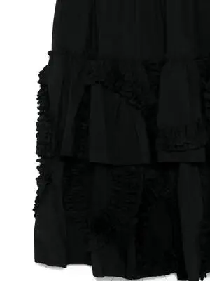 Comme Des Garçons Ruffled Tiered Midi Skirt