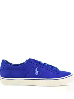 Polo Ralph Lauren Embroidered Logo Lace-up Sneakers - Blue