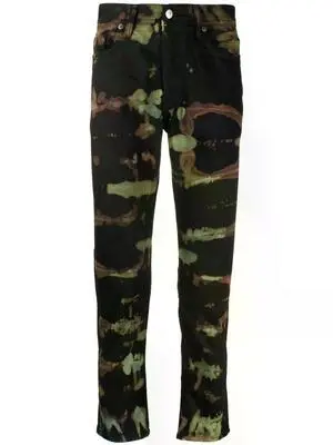 STAIN SHADE Abstract Print Straight-leg Jeans