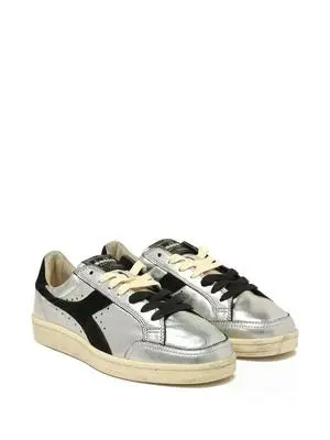 DIADORA Metallic Leather Panel Sneakers