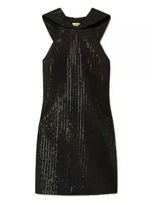 TWINSET Sequin-embellished Hooded Dress - Black