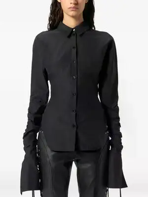 Blumarine Ruched Sleeve Shirt