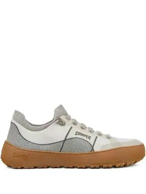 Camper Logo Detail Knitted Sneakers - Neutrals