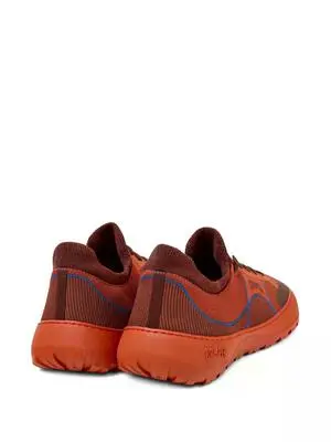 Camper Peu Serra Textured Lace-up Trainers - Orange