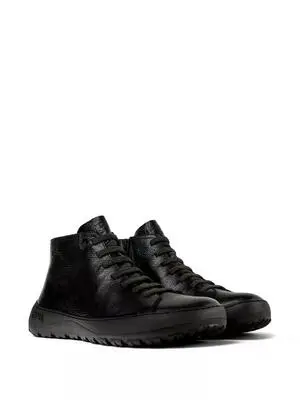 Camper Lace-up Leather Ankle Boots