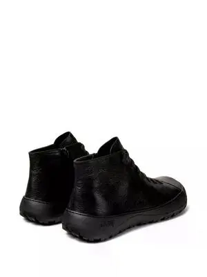 Camper Lace-up Leather Ankle Boots