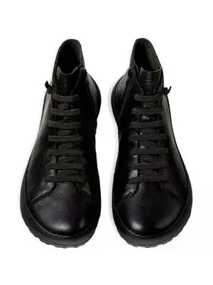 Camper Lace-up Leather Ankle Boots