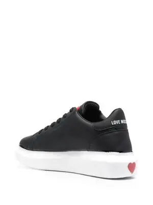 Moschino Calf Leather Low Top Sneakers