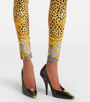 Versace Printed Jersey Leggings