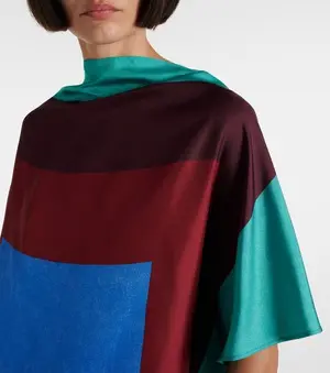 Loewe Printed Silk Satin Top