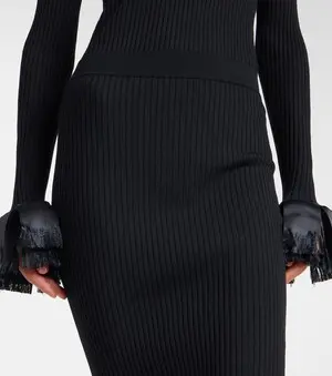 FFORME Riley Wool-blend Midi Skirt