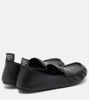 Acne Studios Leather Penny Loafers - Black