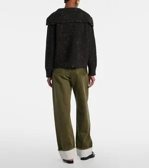 Bottega Veneta Ribbed-knit Wool-blend Cardigan - Brown