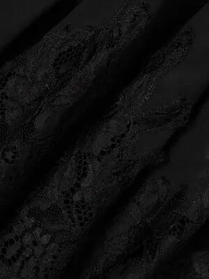 Dolce & Gabbana Chiffon Camisole With Scalloped Lace Trim
