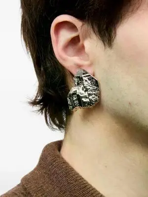 MAISON MARGIELA Rock-shaped Stud Earrings