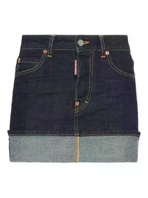 Dsquared2 Dark Wash Denim Mini Skirt