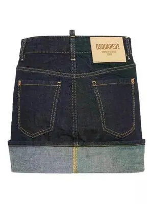 Dsquared2 Dark Wash Denim Mini Skirt