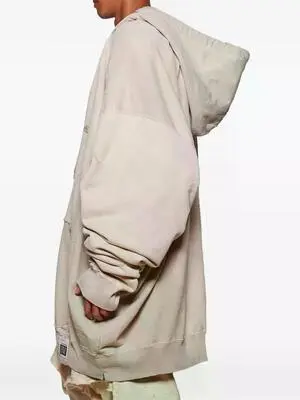 Mihara Yasuhiro Distressed Zip-up Hoodie