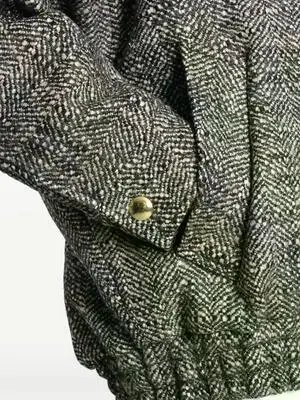 DARKPARK Herringbone Pattern Bomber Jacket