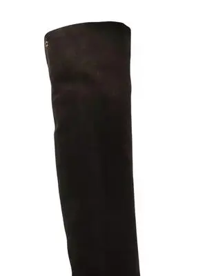 GIANVITO ROSSI 50mm Suede Knee-high Boots - Brown